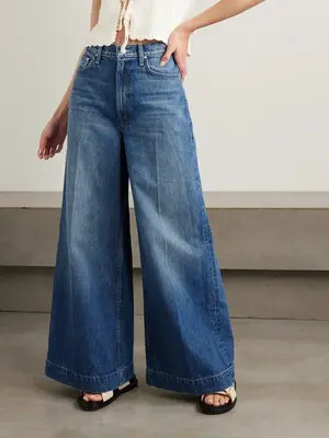 MOTHER High-rise Wide-leg Jeans