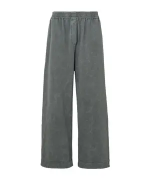Magda Butrym Acid-wash Cotton-blend Jersey Track Pants - Black