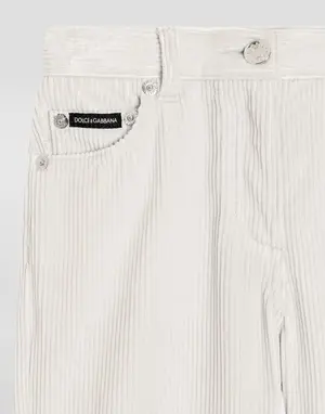Dolce & Gabbana Corduroy Cuffed Trousers
