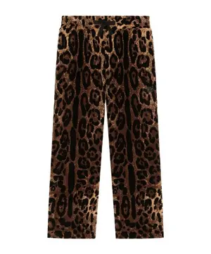 Dolce & Gabbana Animal-pattern Drawstring Trousers - Multi-color