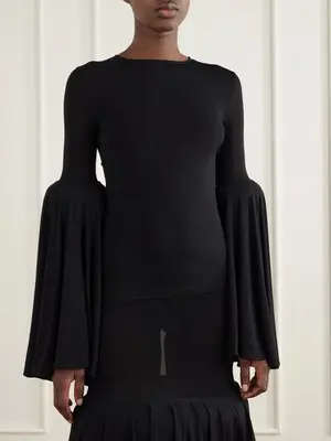 JEAN PAUL GAULTIER Gathered Jersey Blouse