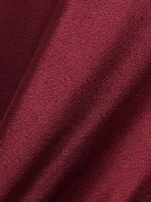 LESET Barb Draped Satin Wide-leg Pants - No
