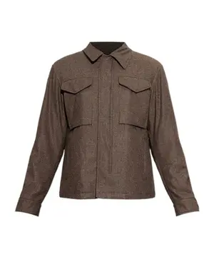 Eleventy Long-sleeved Jacket - Brown