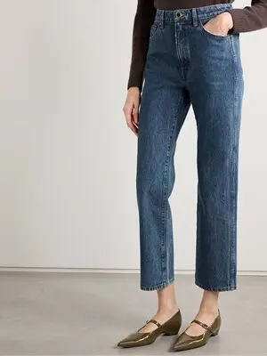 Khaite High-rise Straight-leg Jeans