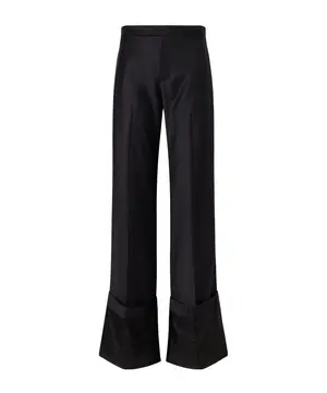 JEAN PAUL GAULTIER Wool-twll Wide-leg Pants - No