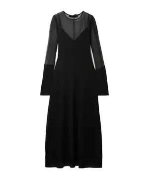 Proenza Schouler Silk Maxi Dress - Black