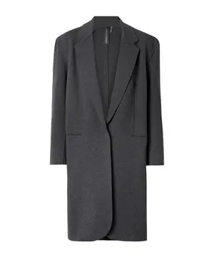 Norma Kamali Oversized Cotton-blend Blazer - Black