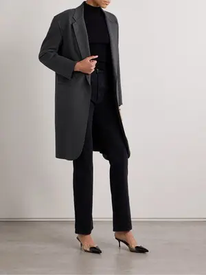 Norma Kamali Oversized Cotton-blend Blazer