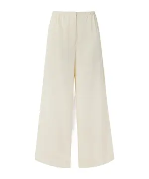 Proenza Schouler Meadow Pleated Twill Wide-leg Pants - No