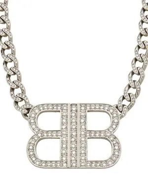 Balenciaga Crystal Pendant Necklace