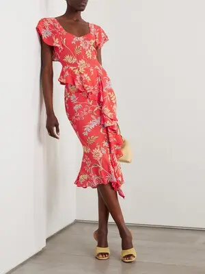 Etro Floral-print Crepe Midi Dress