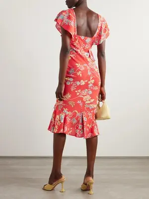 Etro Floral-print Crepe Midi Dress