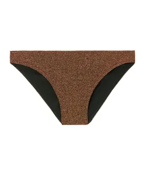 ERES Irisée Etincelant Metallic Bikini Briefs - Brown