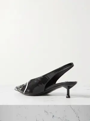 Emilio Pucci Leather Slingback Pumps