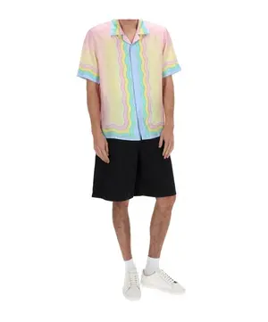Casablanca Short Sleeve Camp Collar Shirt