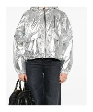 IRO PARIS Metallic Hooded Jacket