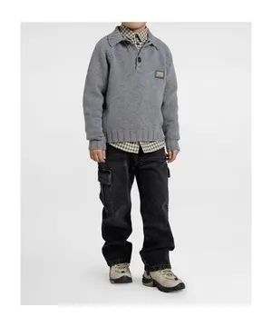 Dolce & Gabbana Polo-neck Logo-plaque Sweater