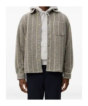 LES DEUX Striped Overshirt