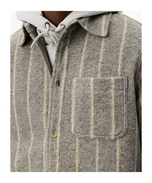 LES DEUX Striped Overshirt