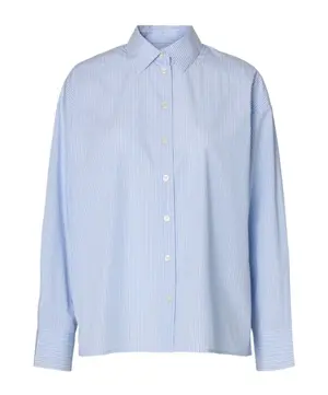 SELECTED Long-sleeved Shirt - Blue
