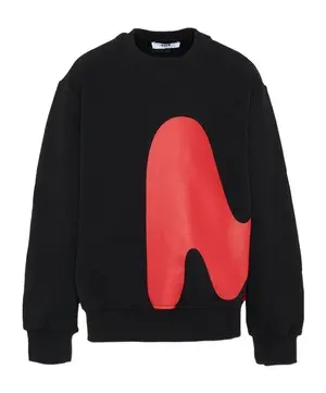 MSGM Abstract-print Sweatshirt - Black