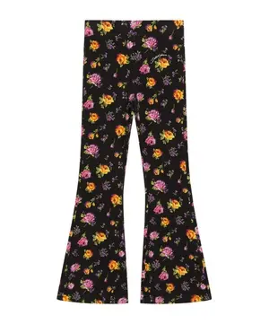 Dolce & Gabbana Floral Flared Trousers - Multi-color