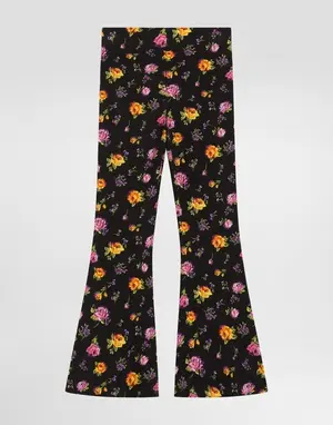 Dolce & Gabbana Floral Flared Trousers