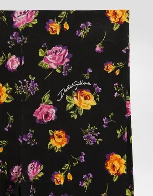 Dolce & Gabbana Floral Flared Trousers