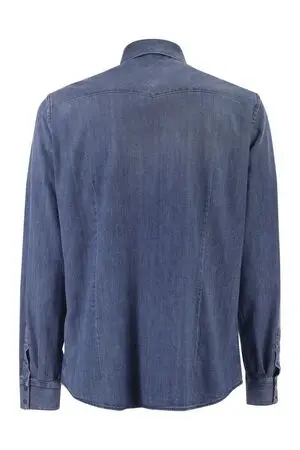 Peserico Long-sleeve Denim Shirt