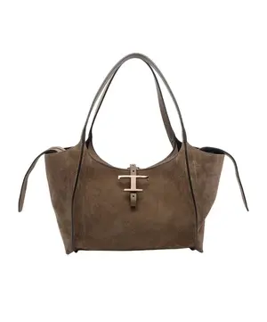 TOD'S T Timeless Small Tote Bag - Brown