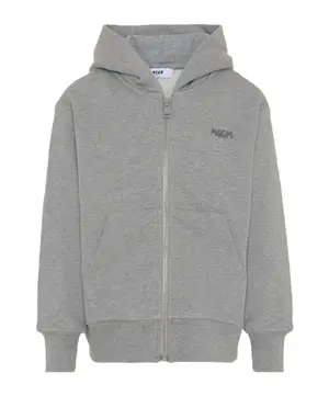 MSGM Zip-up Hoodie - Grey
