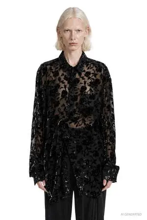 ANN DEMEULEMEESTER Elisabeth Long High Comfort Shirt