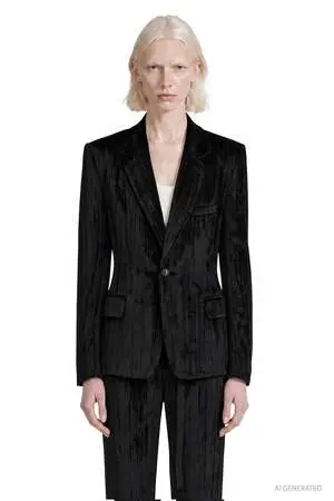 ANN DEMEULEMEESTER Susa Comfort Tailored Blazer