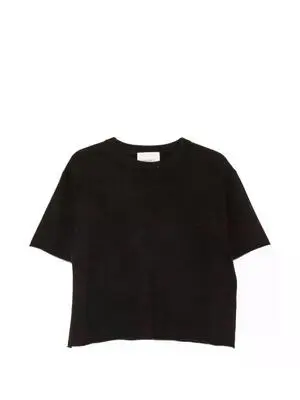 LISA YANG Cila Short-sleeve Sweater - Brown