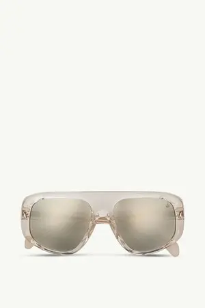 Moncler Auron Pilot Sunglasses - Grey