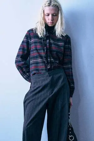 R13 Shrunken Ruffle Shirt - Multi