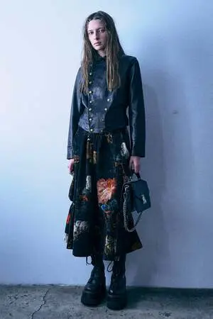 R13 Gathered Cargo Skirt