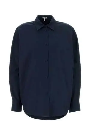Loewe Navy Poplin Shirt - Blue