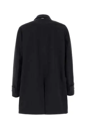Herno Navy Polyester Raincoat