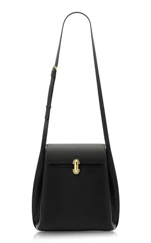 Savette Symmetry Bucket In Smooth Calf Leather - Black