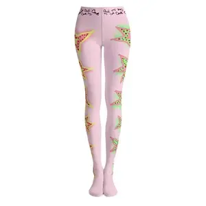 ACID CAT Side Stars Light Tights - Pink