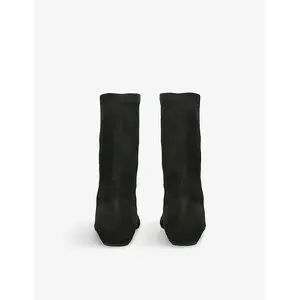 THE ROW Cindy Stretch-suede Ankle Boots