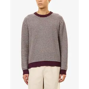 Nn07 Russell Stripe Crew Neck Wool-blend Knit Jumper