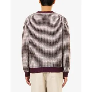 Nn07 Russell Stripe Crew Neck Wool-blend Knit Jumper
