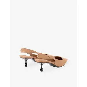 JIMMY CHOO Amel 50 Suede Slingback Pumps