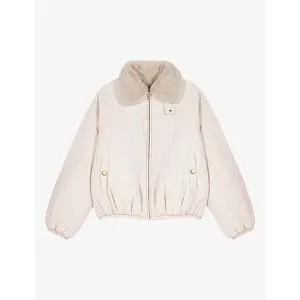 Maje Collared Regular-fit Shell Jacket - Beige