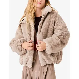 Maje Collared Regular-fit Shell Jacket