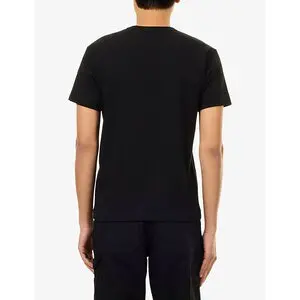 Play Comme Des Garcon Upside Down Heart Print Cotton-jersey T-shirt