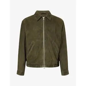 Nn07 Petrus Suede Jacket - Shadow Moss