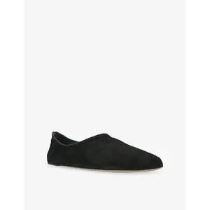 THE ROW Stellene Suede Slippers